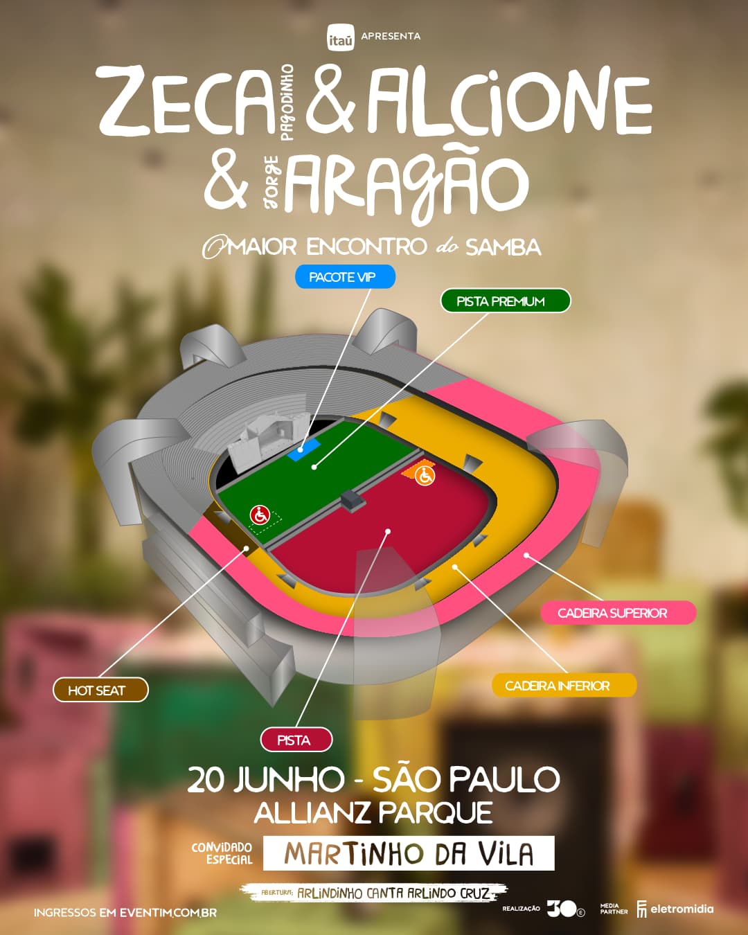 Zeca Pagodinho, Alcione & Jorge Aragão – O Maior Encontro do Samba SP 2026